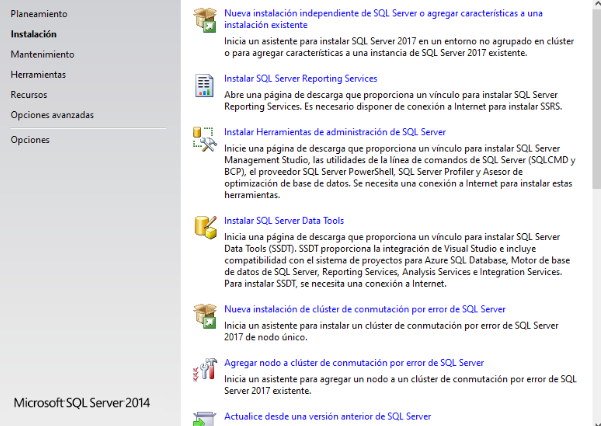 Instalación de Microsoft SQL Server 2014 SP1 Standard Edition – Centro ...
