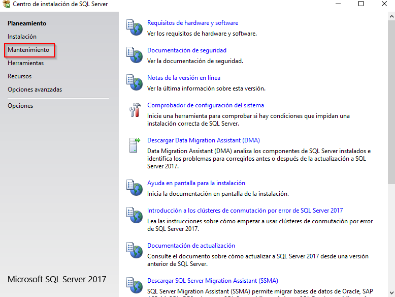 Guía de actualización de SQL Express 2017 a Standard 2017 – Centro de ayuda